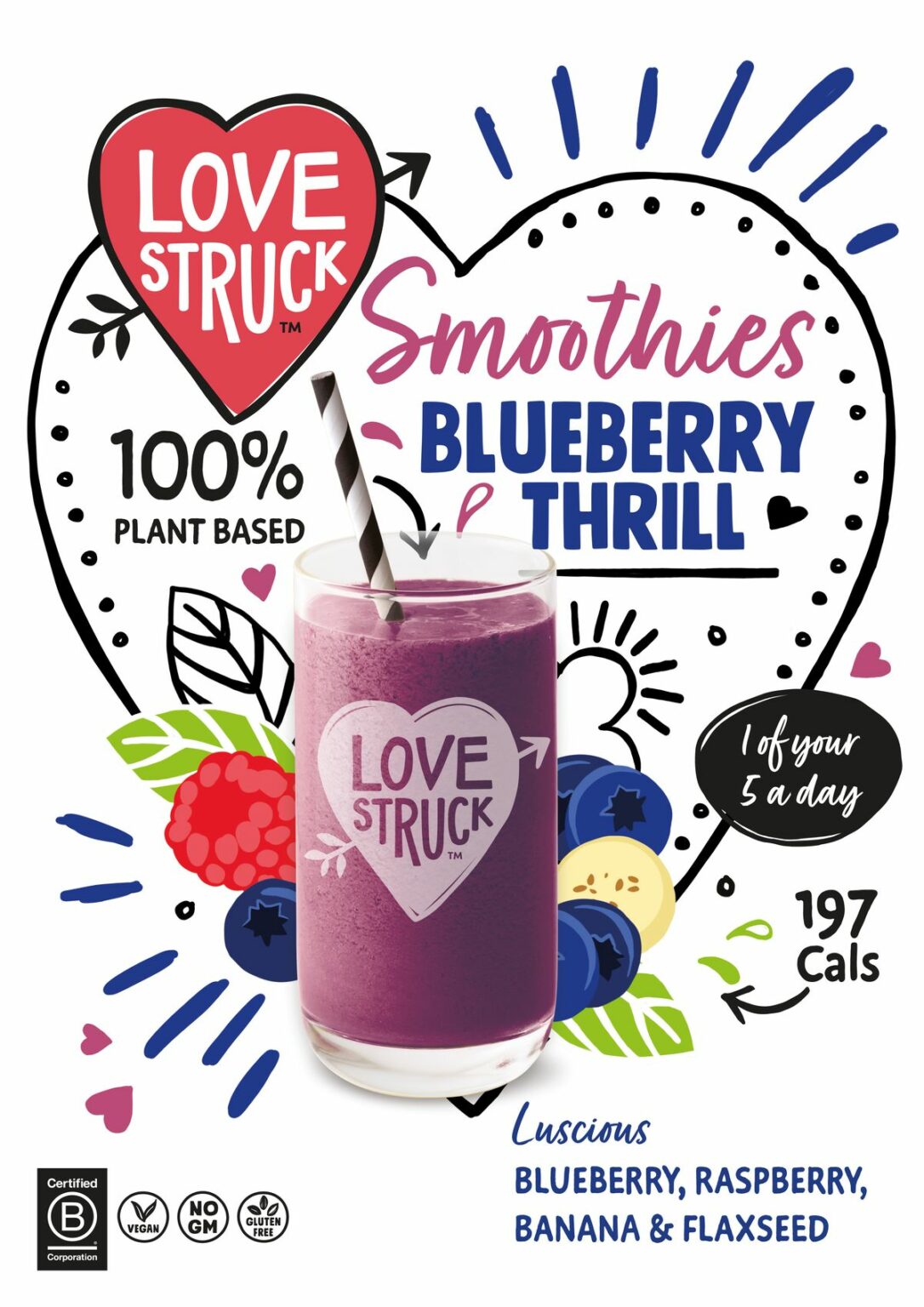 Love Struck Blueberry Thrill Smoothie - Consort Frozen Foods