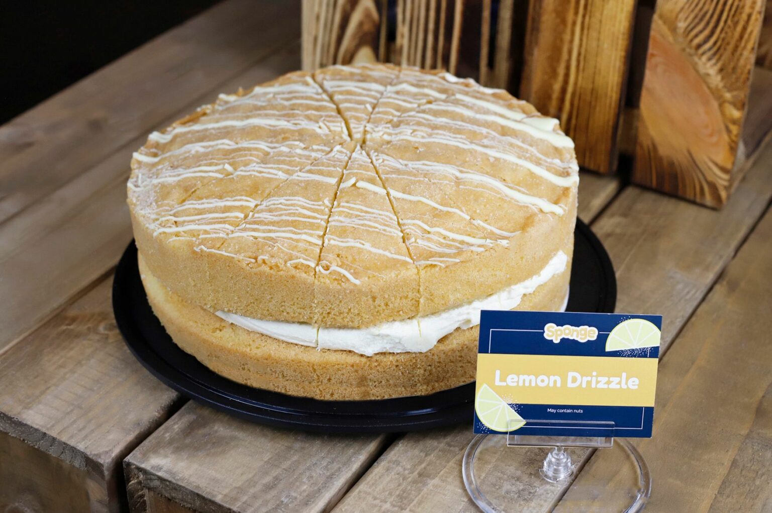 Sponge Frozen Lemon Drizzle Cake - Consort Frozen Foods