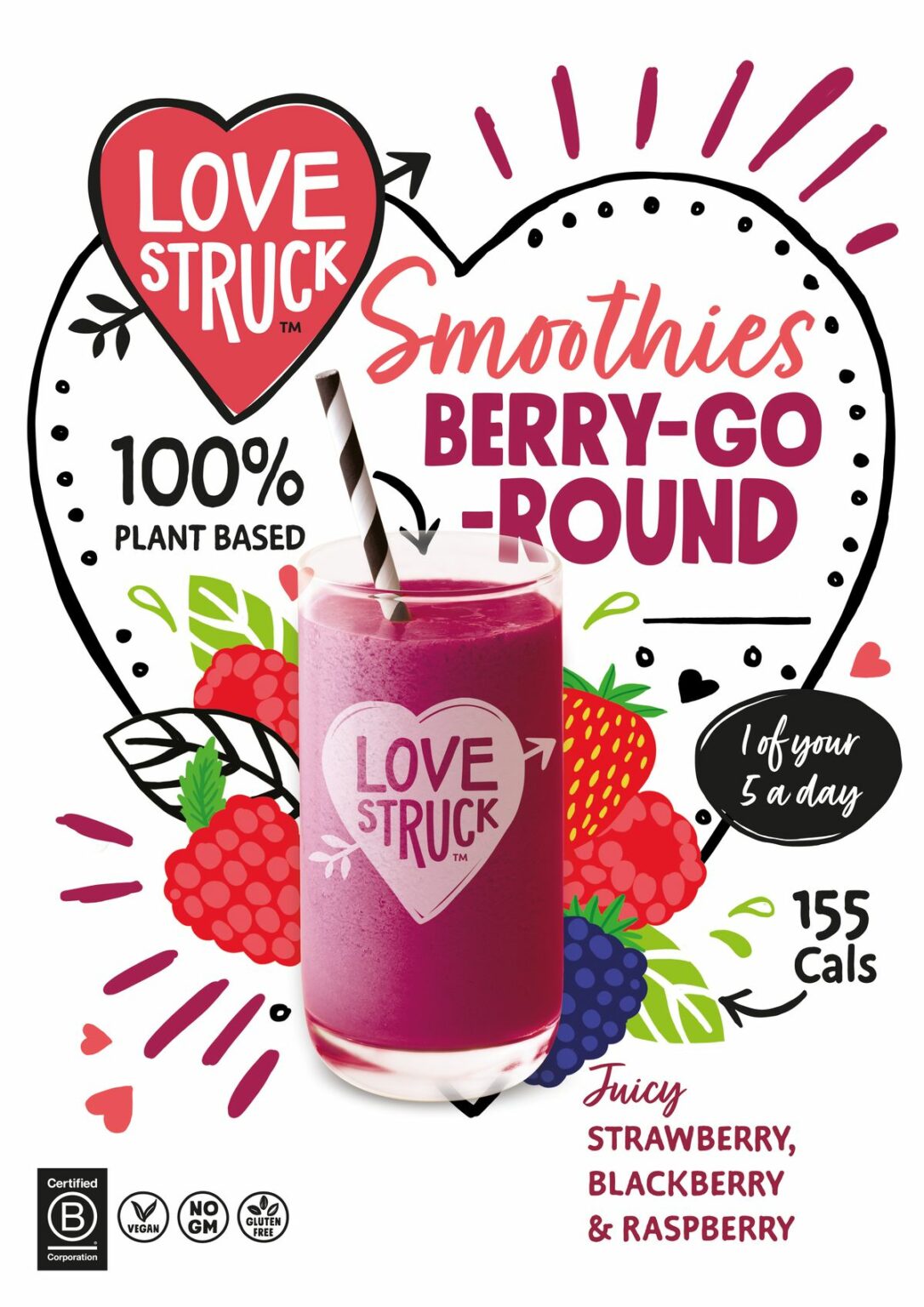 Love Struck Berry Go Round Smoothie - Consort Frozen Foods