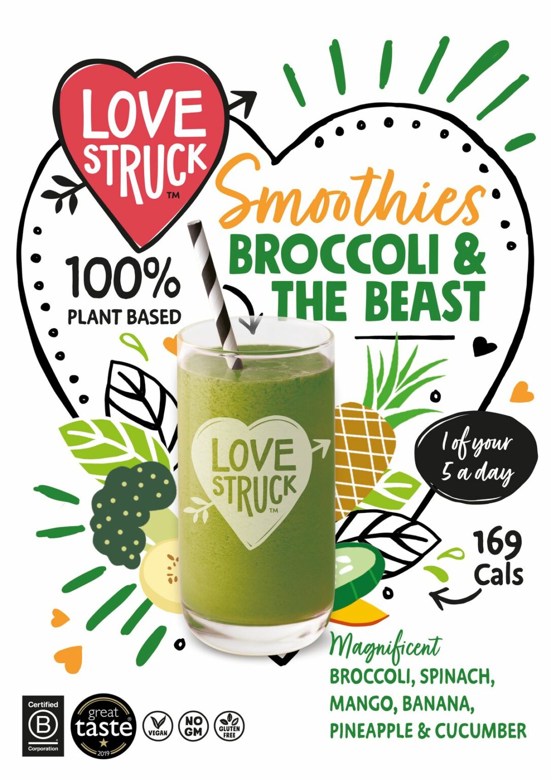 Love Struck Top 6 Fruit Mixed Box Smoothie - Consort Frozen Foods