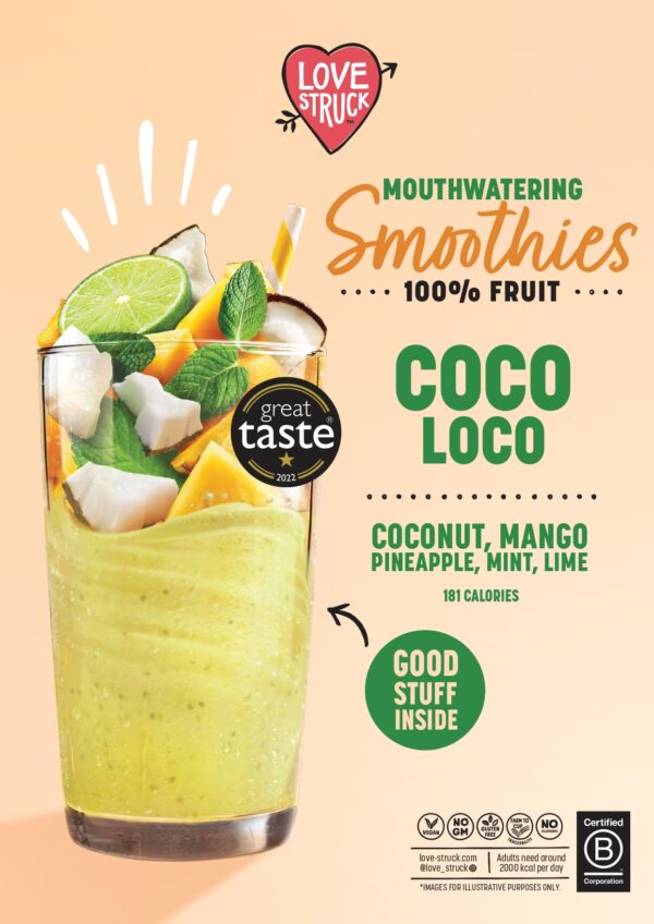 Love Struck Top 6 Fruit Mixed Box Smoothie - Consort Frozen Foods
