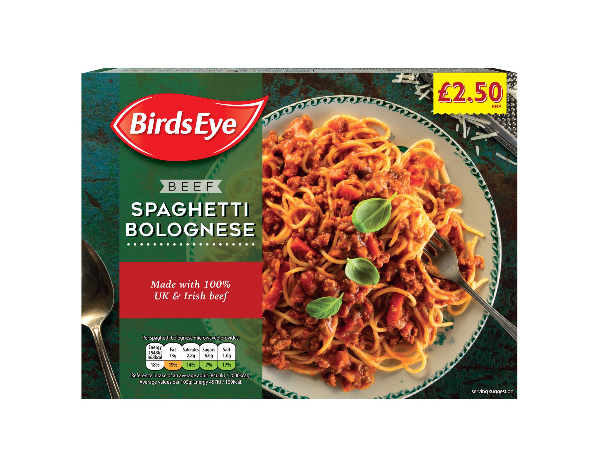 PM 2.50 Birds Eye Spaghetti Bolognese - Consort Frozen Foods