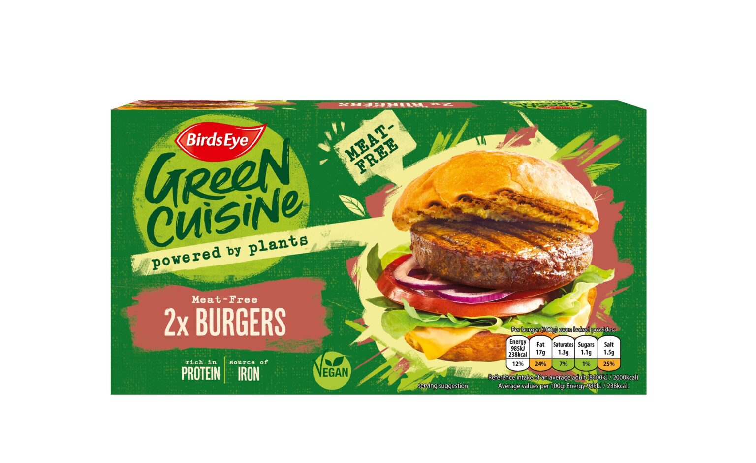 Green Cuisine Meat Free Burgers - Consort Frozen Foods