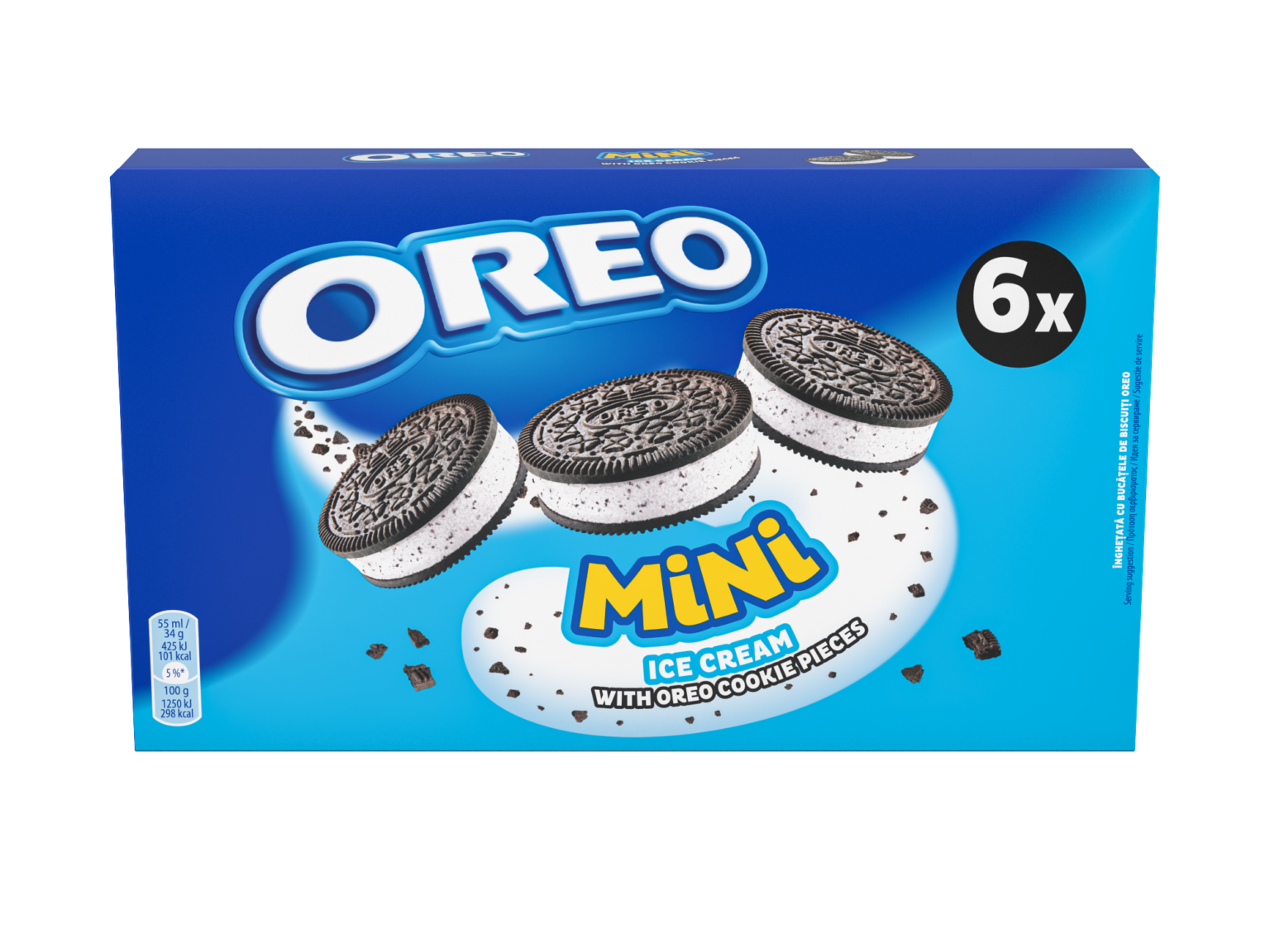 6pk Oreo Mini Cookie Sandwich Multipack 6x55ml - Consort Frozen Foods