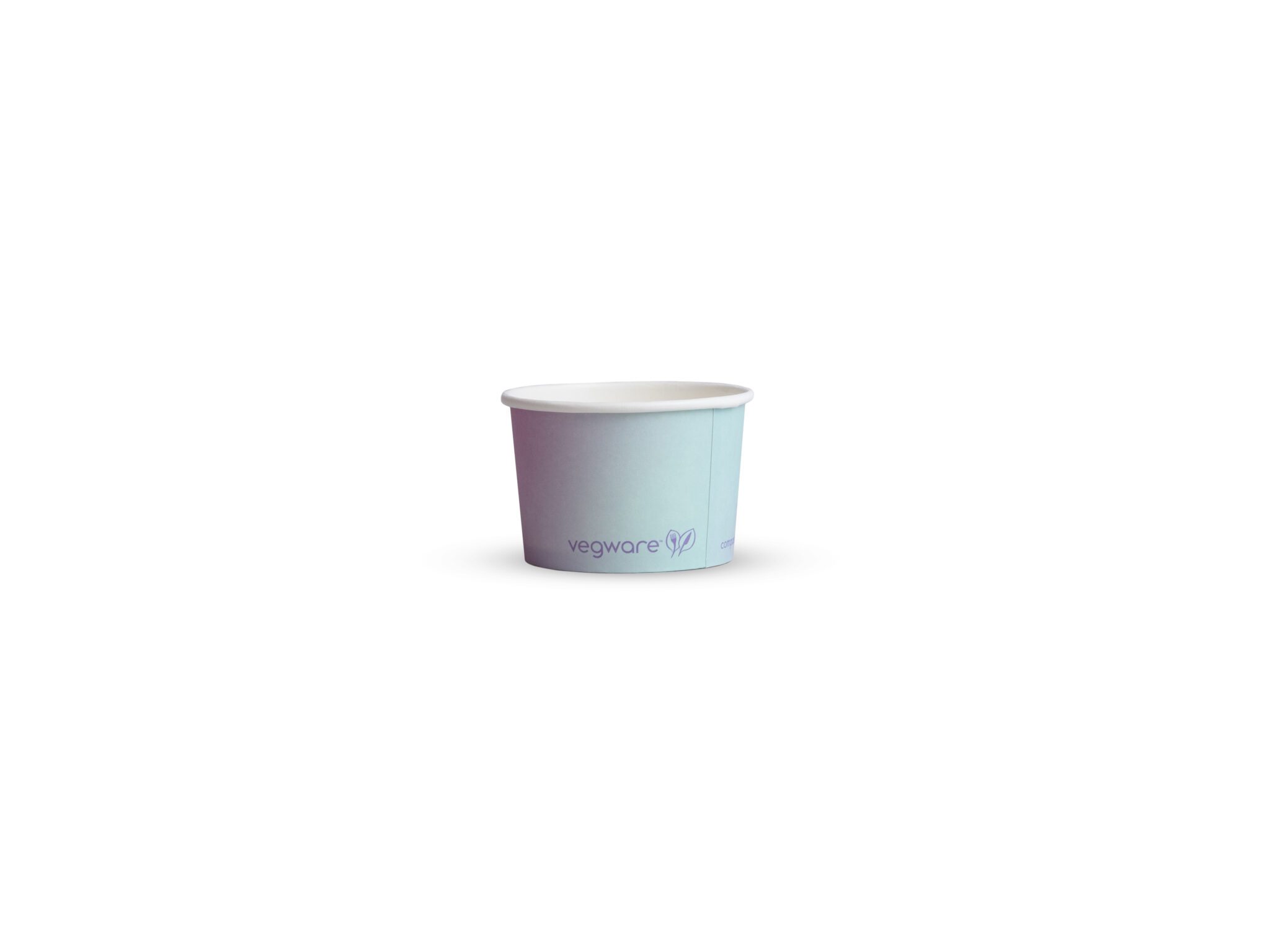 Vegware 1 Scoop Coloured Ice Cream Tub CASE - Consort Frozen Foods