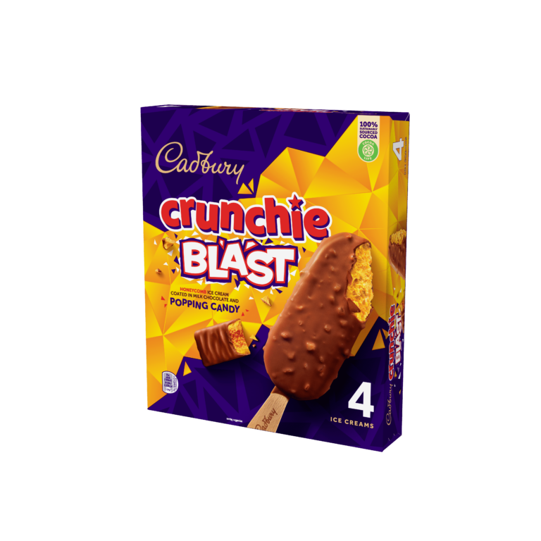 4pk Cadbury Crunchie Blast Stick Multipack 4x90ml - Consort Frozen Foods