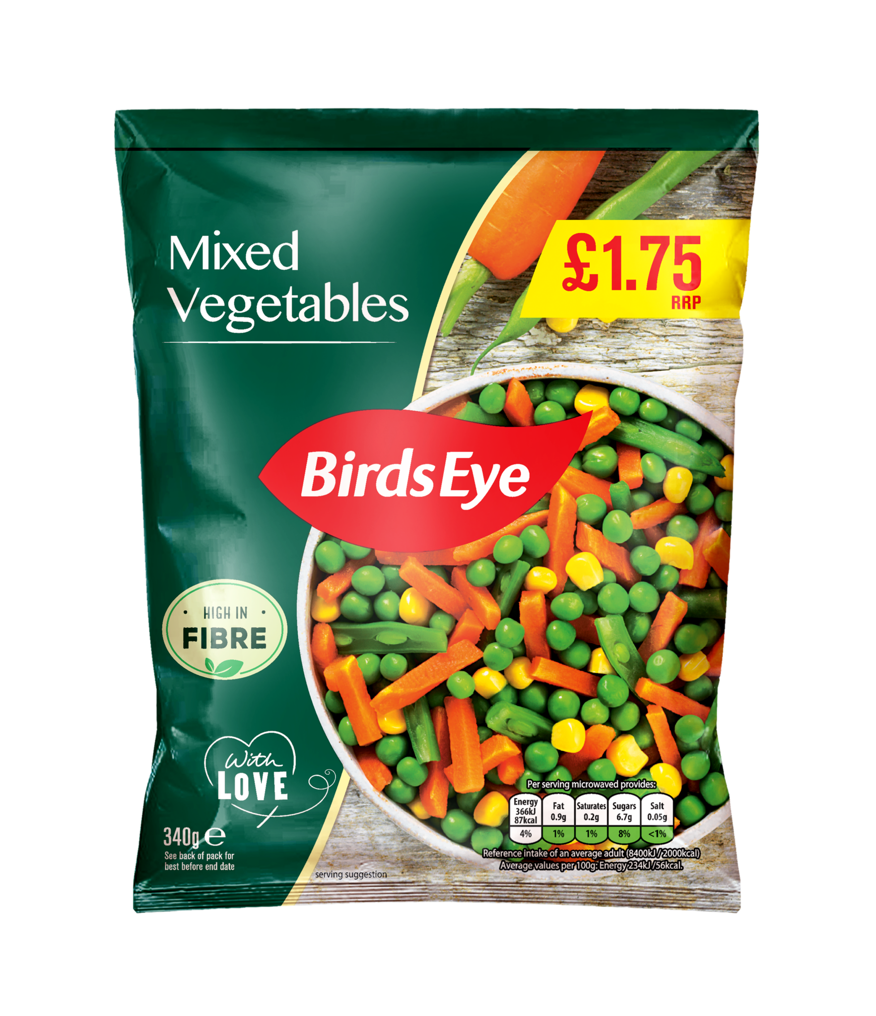 PM 1.75 Birds Eye Mixed Vegetables - Consort Frozen Foods