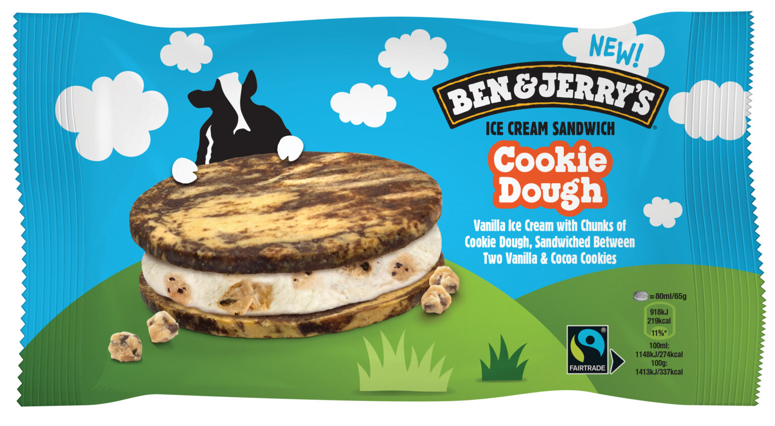 Ben & Jerry's Cookie Dough Sandwich - Consort Frozen Foods